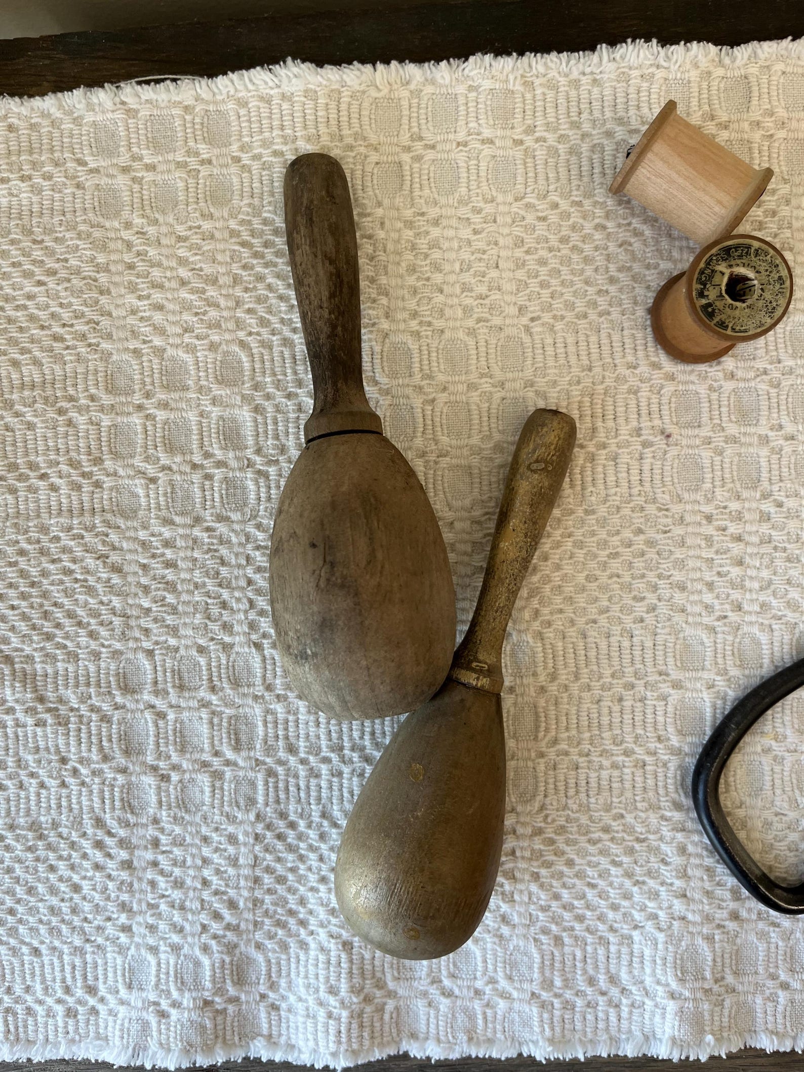 Vintage Wooden Sock Darner Wooden Sock Darner Egg Sewing Collectible ...