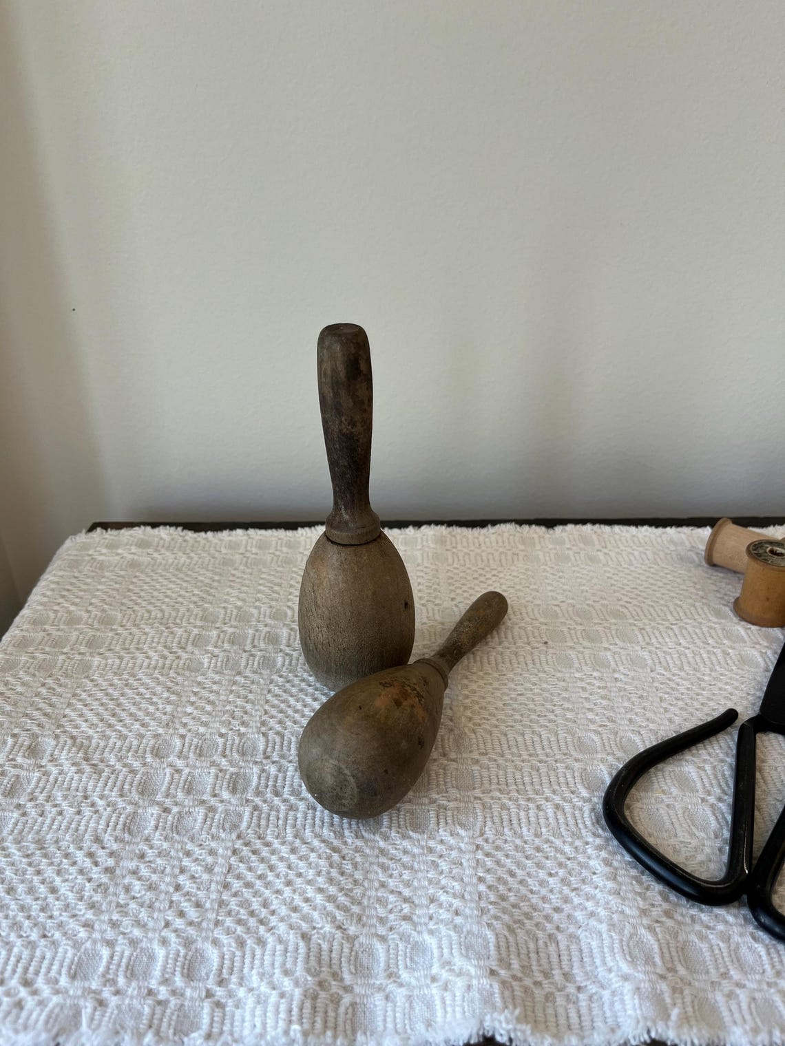 Vintage Wooden Sock Darner Wooden Sock Darner Egg Sewing Collectible ...