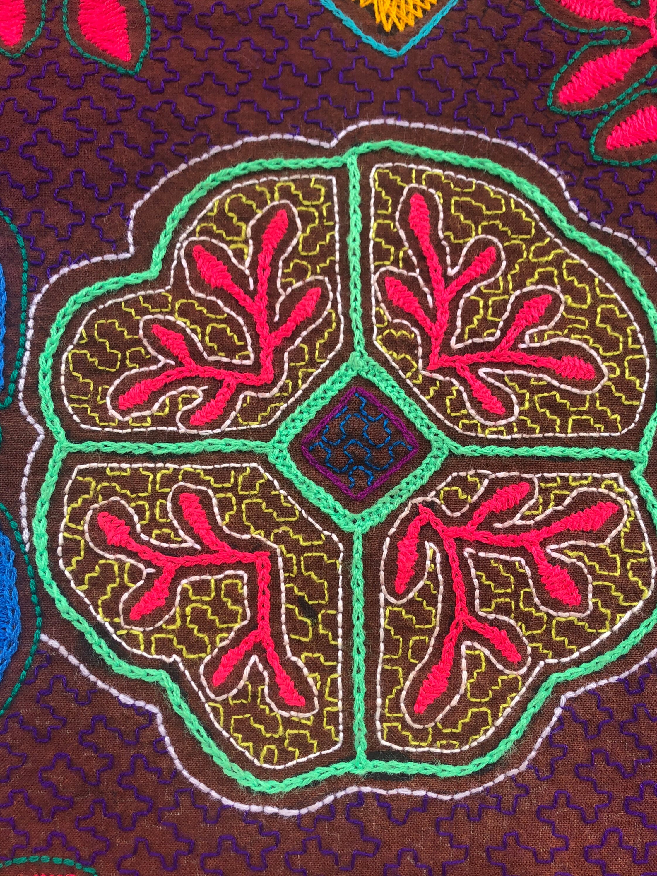 4 Snakes Shipibo Altar Cloth - Etsy