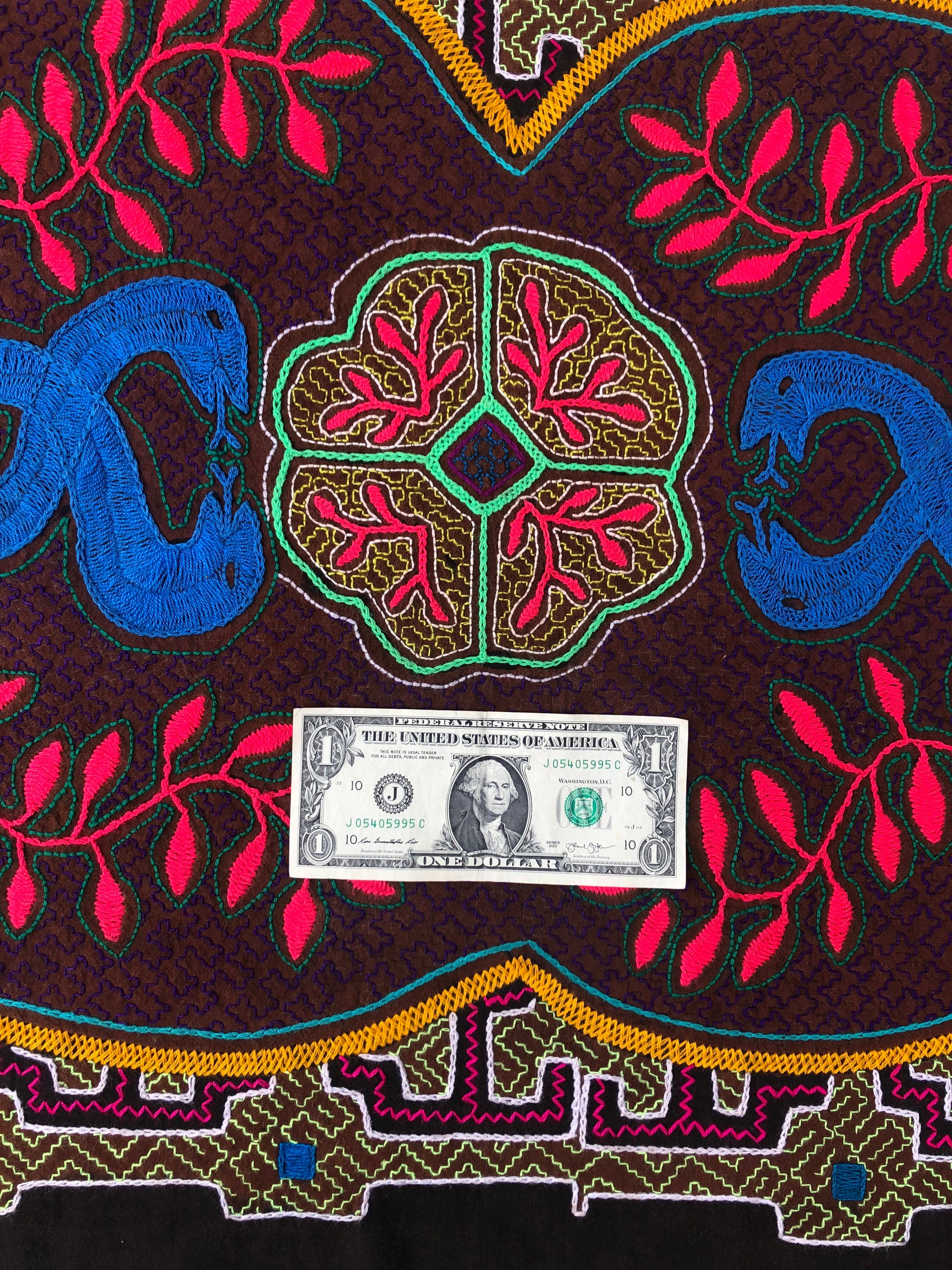 4 Snakes Shipibo Altar Cloth - Etsy