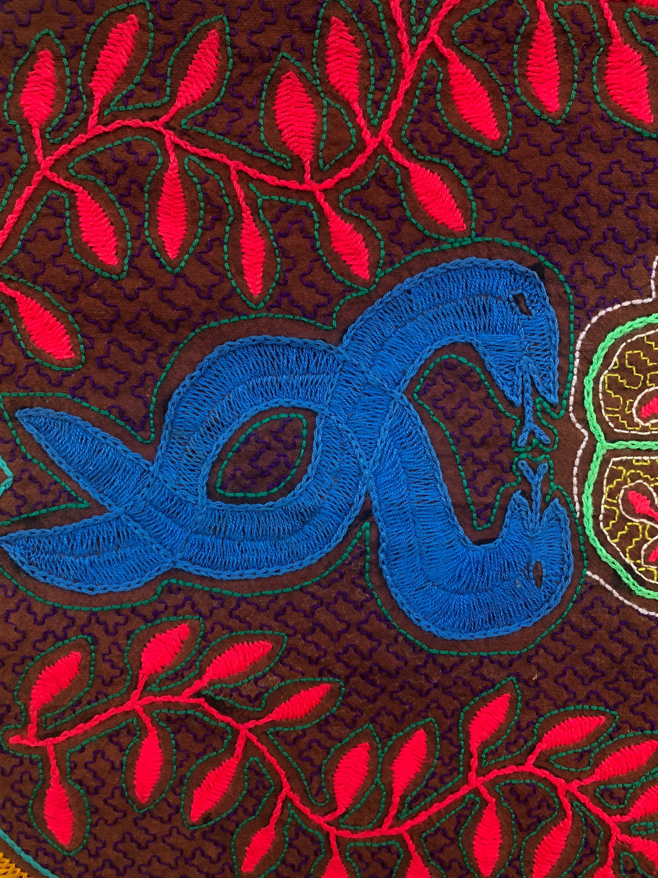 4 Snakes Shipibo Altar Cloth - Etsy