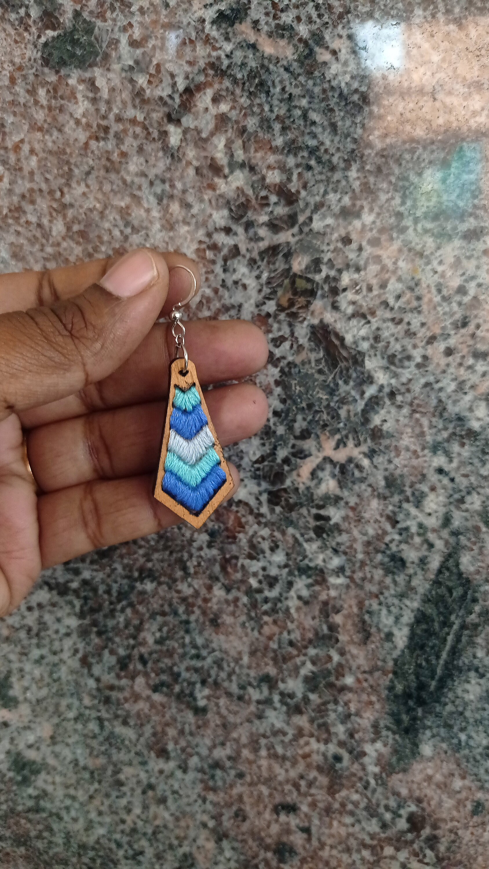 Wood Embroidery Earring Chevron Pattern: Laser Cut Design File (PDF ...
