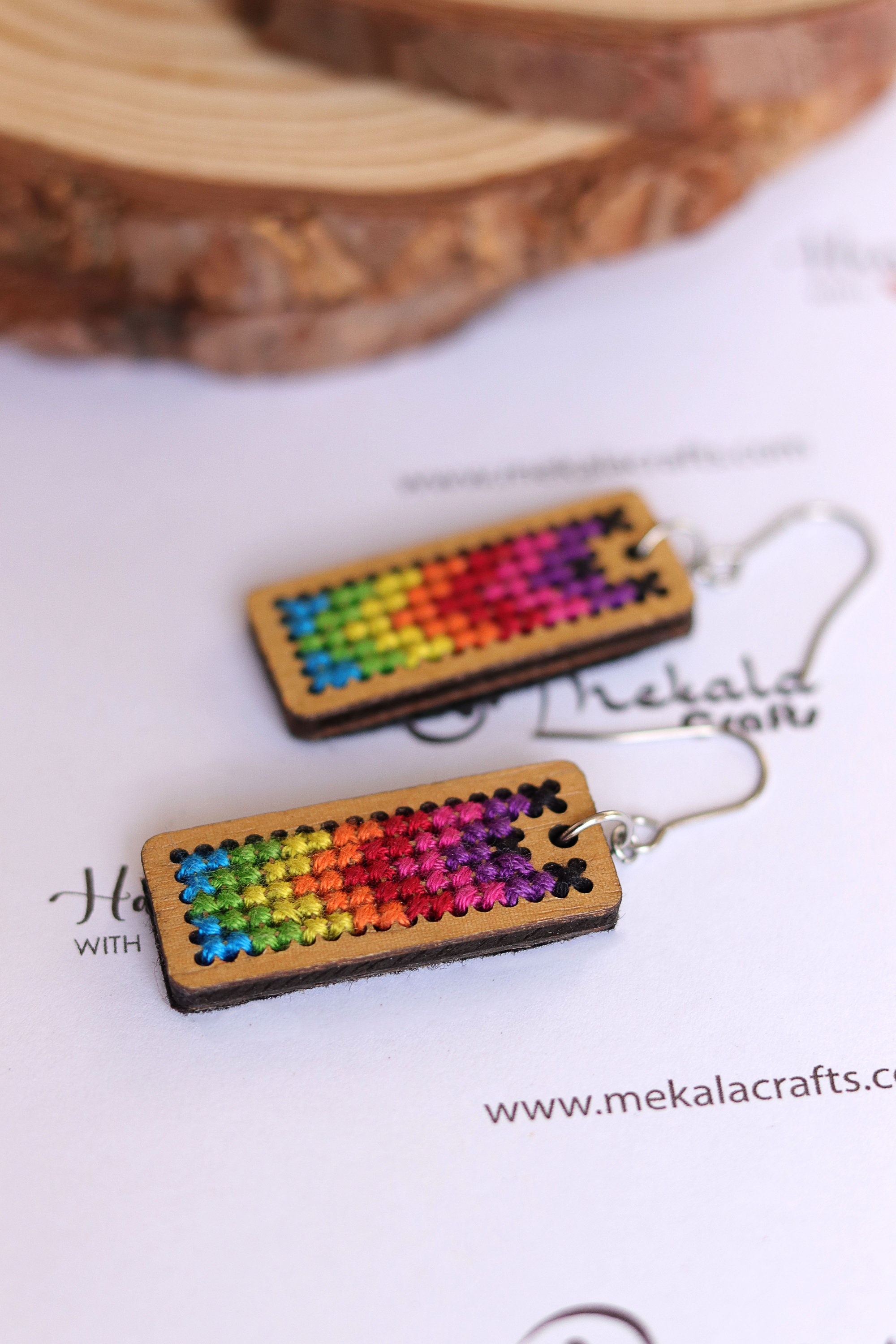 Cross Stitch Laser Cut Earring File Cross Stitch Earring,laser Cut Svg ...