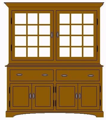Buffet and China Cabinet EZ Woodworking Furniture Building Plan INSTANT ...
