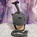 Crochet Rock Gray Pikmin Inspired Character Hat Ear Flaps and Strings ...