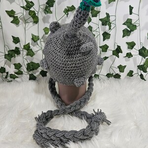 Crochet Rock Gray Pikmin Inspired Character Hat Ear Flaps - Etsy