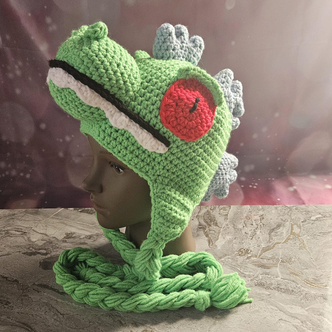 Premade Crochet Reptar Rugrats Inspired Large Sized Character Hat With ...