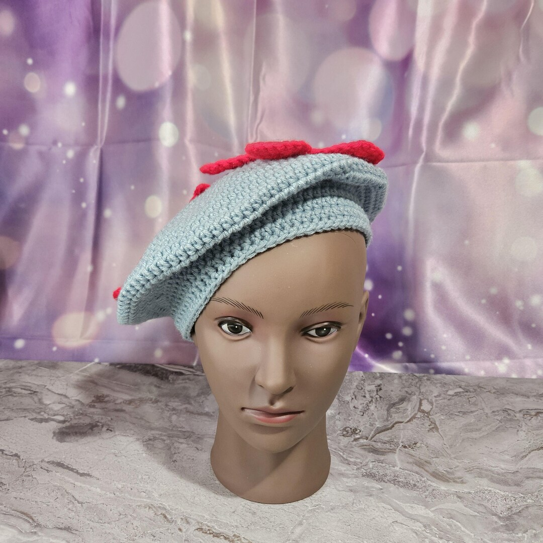 Premade Crochet Pokemon Bellossom Inspired Medium Sized Beret - Etsy