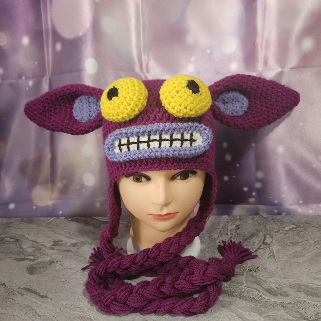 Premade Crochet Ickis Aaahh Real Monsters Large Sized Character Hat ...