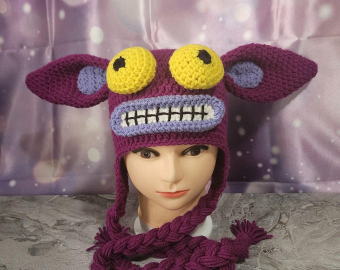 Premade Crochet Ickis Aaahh Real Monsters Large Sized Character Hat ...
