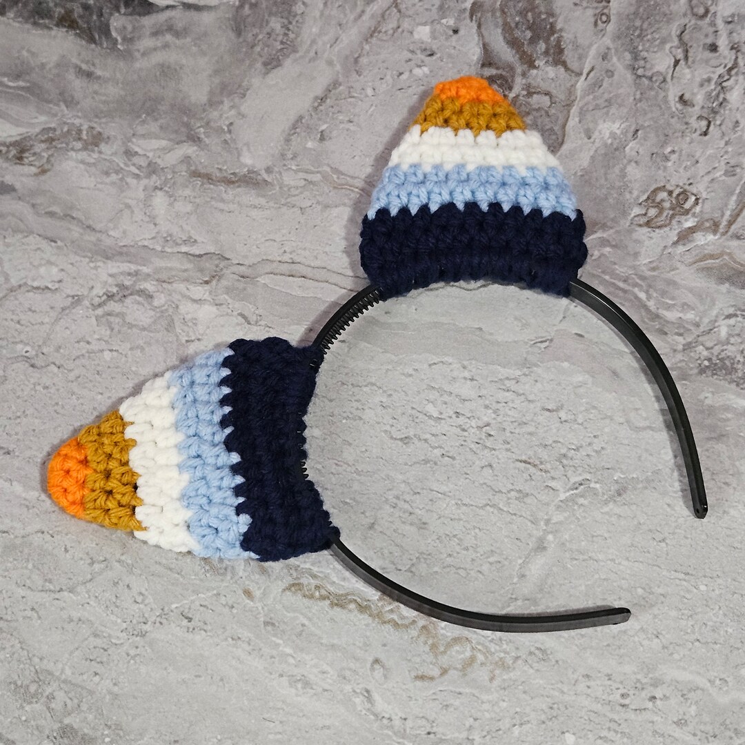 Premade Crochet LGBTQIA Aroace Pride Flag Cat Ears Headband Hair ...