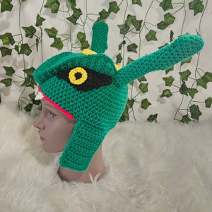 Pattern for Crochet Pokemon Rayquaza Inspired Character Hat | PDF ...