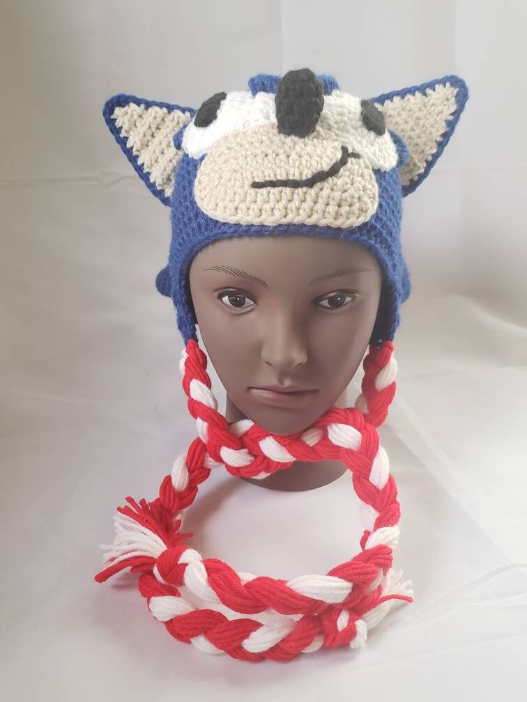 Pattern for Crochet Sonic the Hedgehog Character Hat Pattern - Etsy
