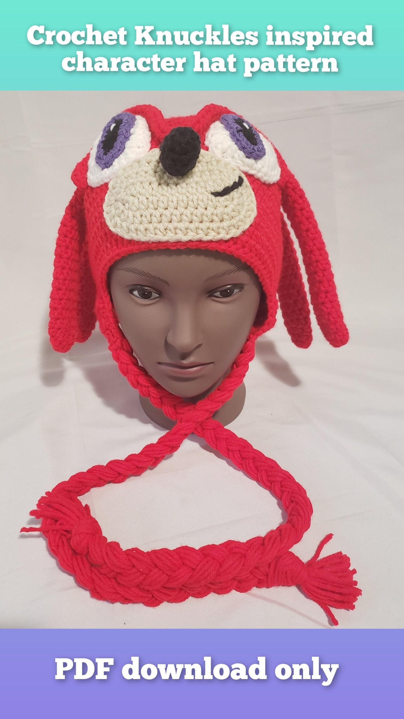 Pattern for Crochet Sonic the Hedgehogs Knuckles Inspired - Etsy