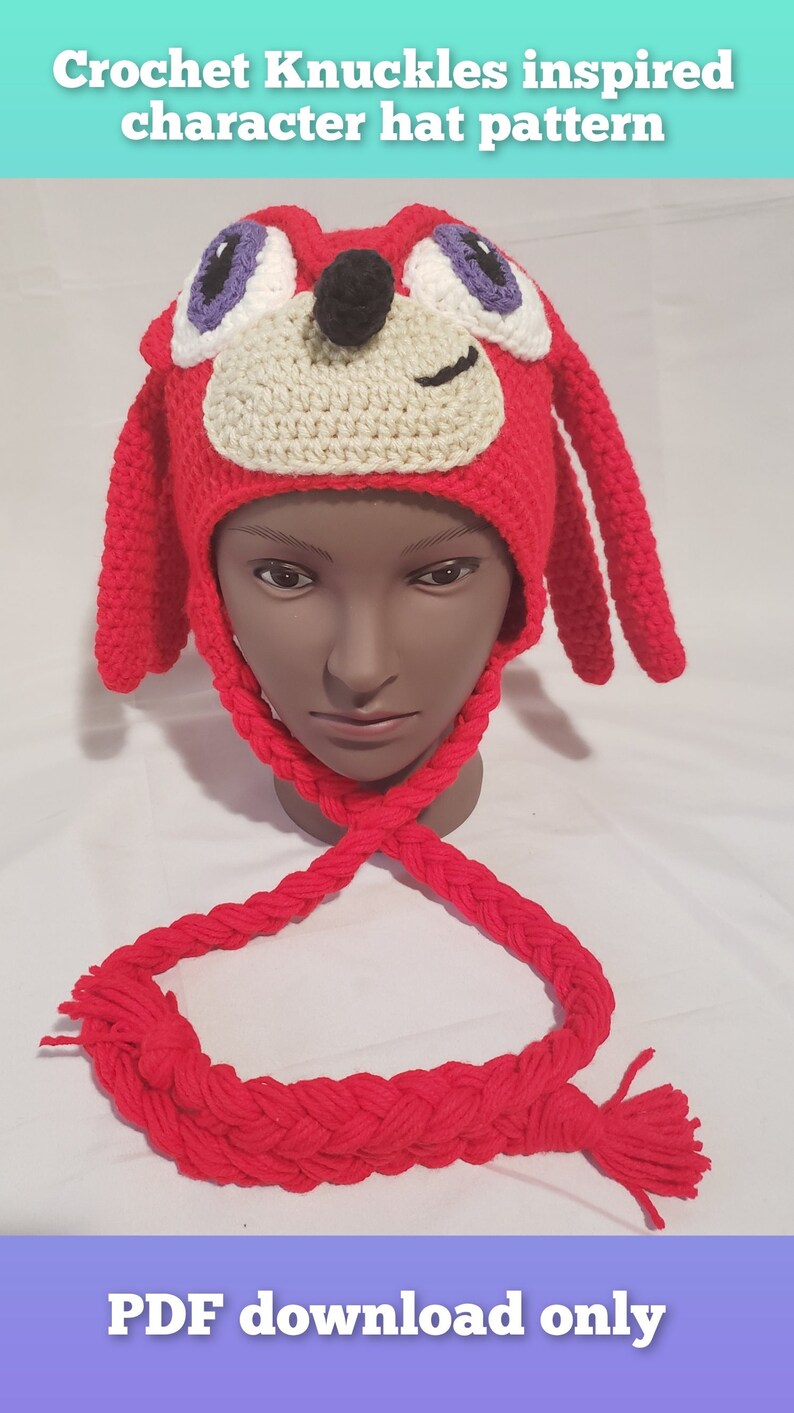 Pattern for Crochet Sonic the Hedgehogs Knuckles Inspired - Etsy
