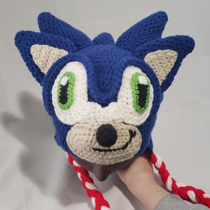 Pattern for Crochet Sonic the Hedgehog Inspired Character Hat PDF ...