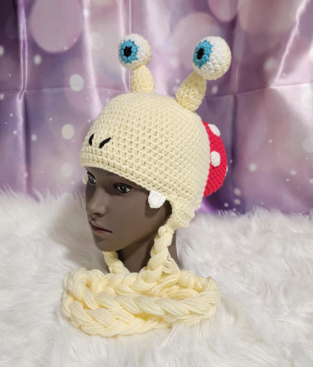 Premade Crochet Bulborb Pikmin Inspired Medium Sized Character Hat With ...