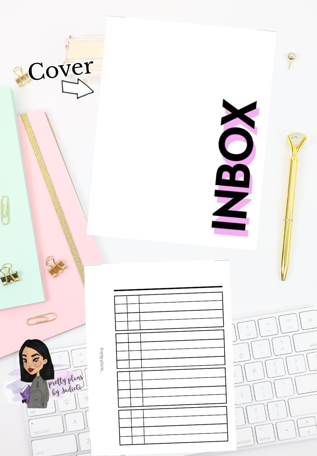 Printable Inbox Mini A9 Insert A9 Rings Printable A9 3 Ring Printable ...