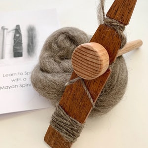 Mayan Spinner Kit With Instructions & Fibre; Spinning Tool; Hand ...