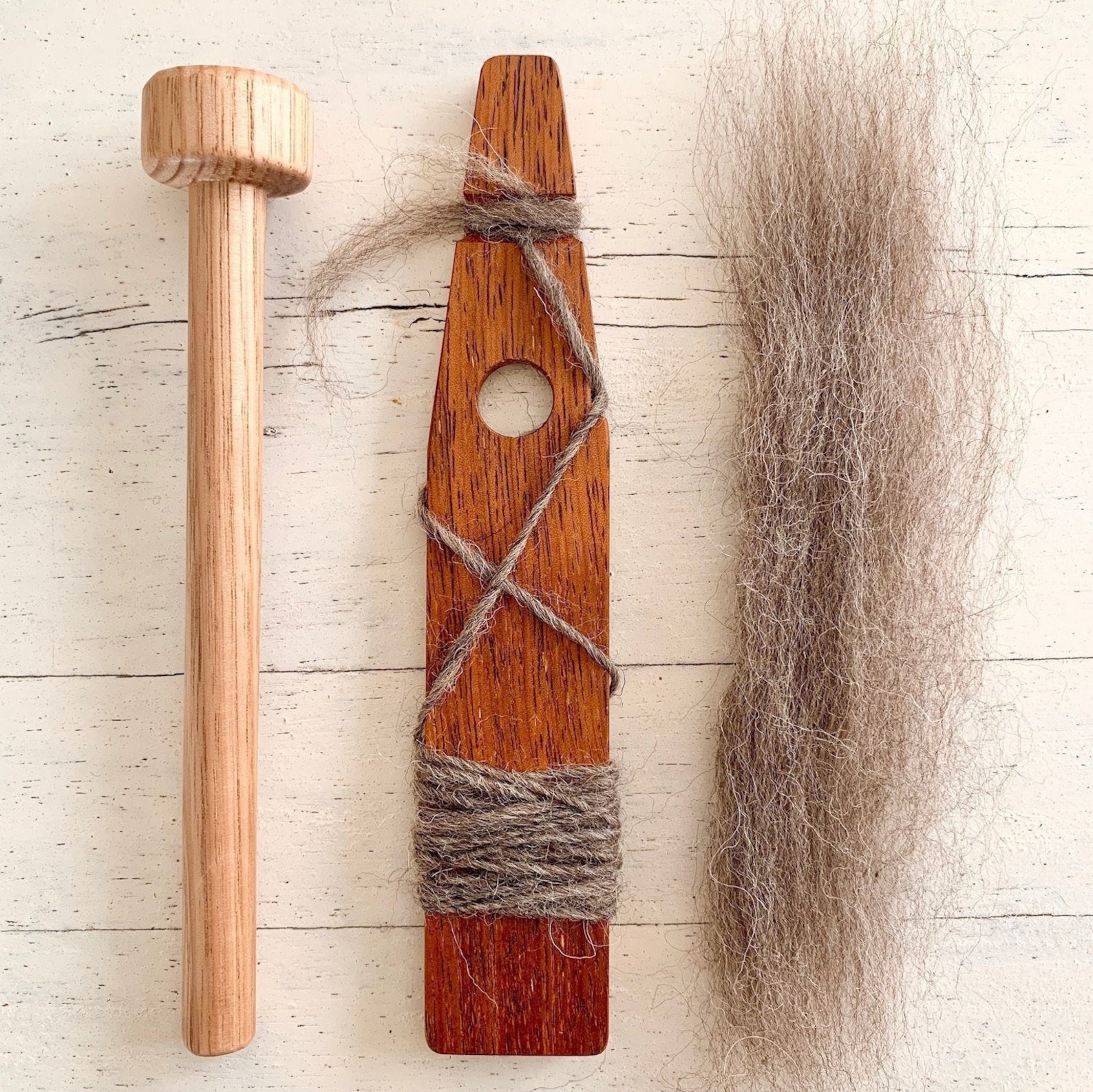 Mayan Spinner Kit With Instructions & Fibre Spinning Tool Hand Spinning ...