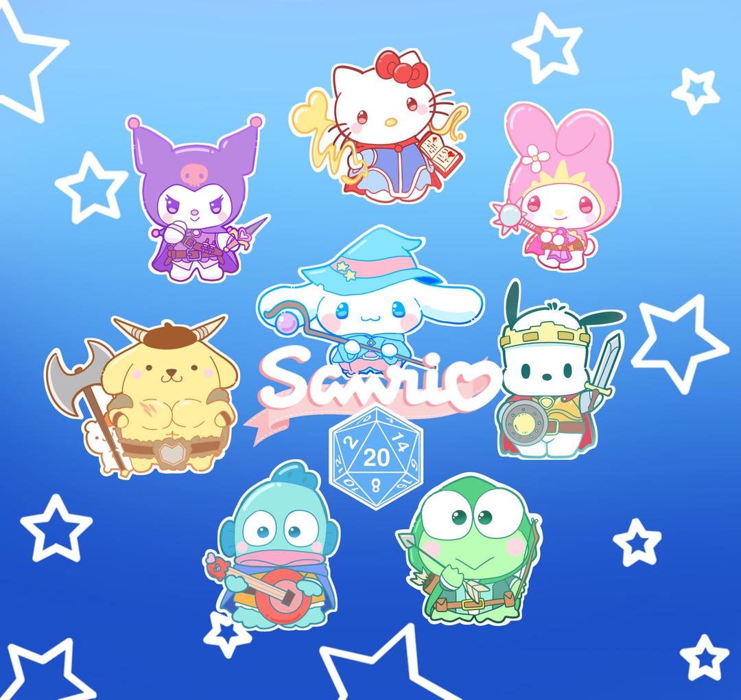 Sanrio DND Classes Stickers - Etsy