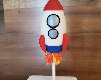 Rocket Cake Topper - Etsy