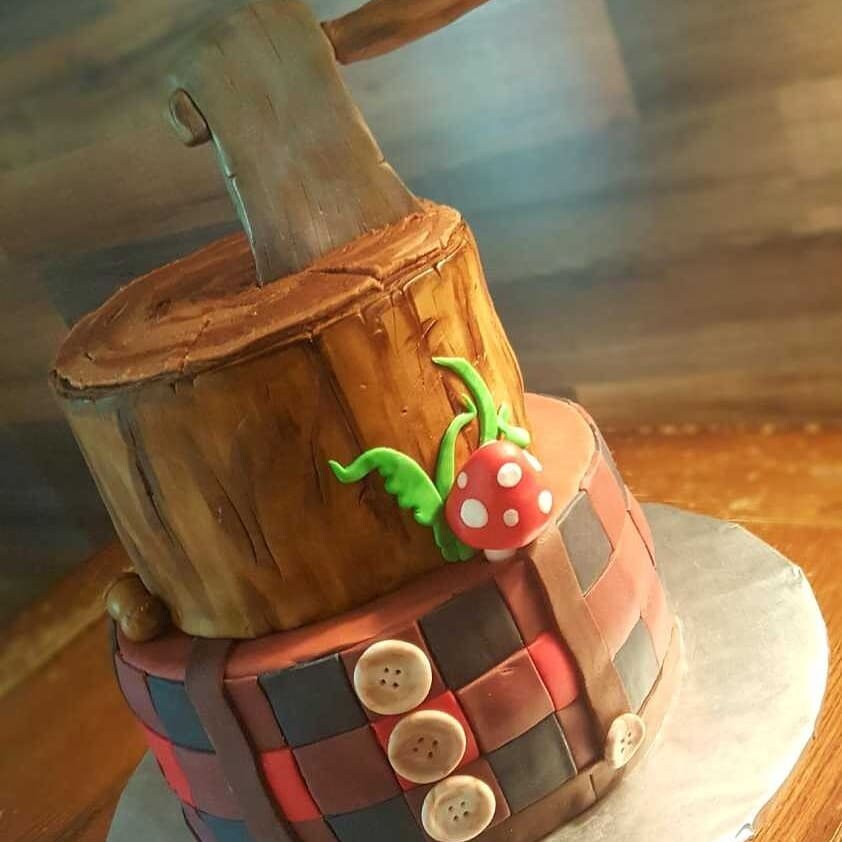 Fondant Lumberjack Axe Cake Topper/halloween Axe Cake - Etsy