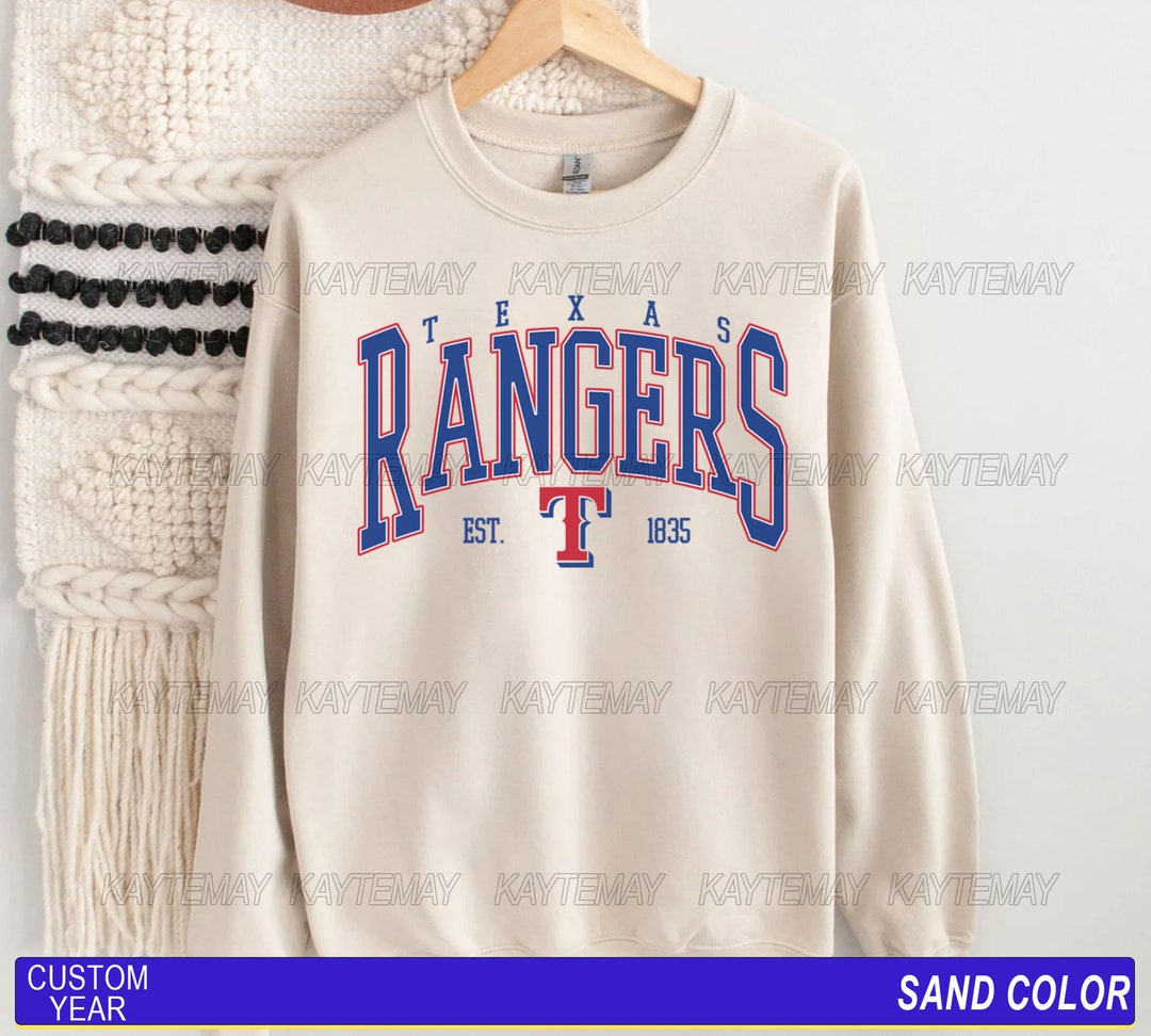 Texas Baseball Sweatshirt Vintage Texas Baseball Sweatshirt Baseball ...