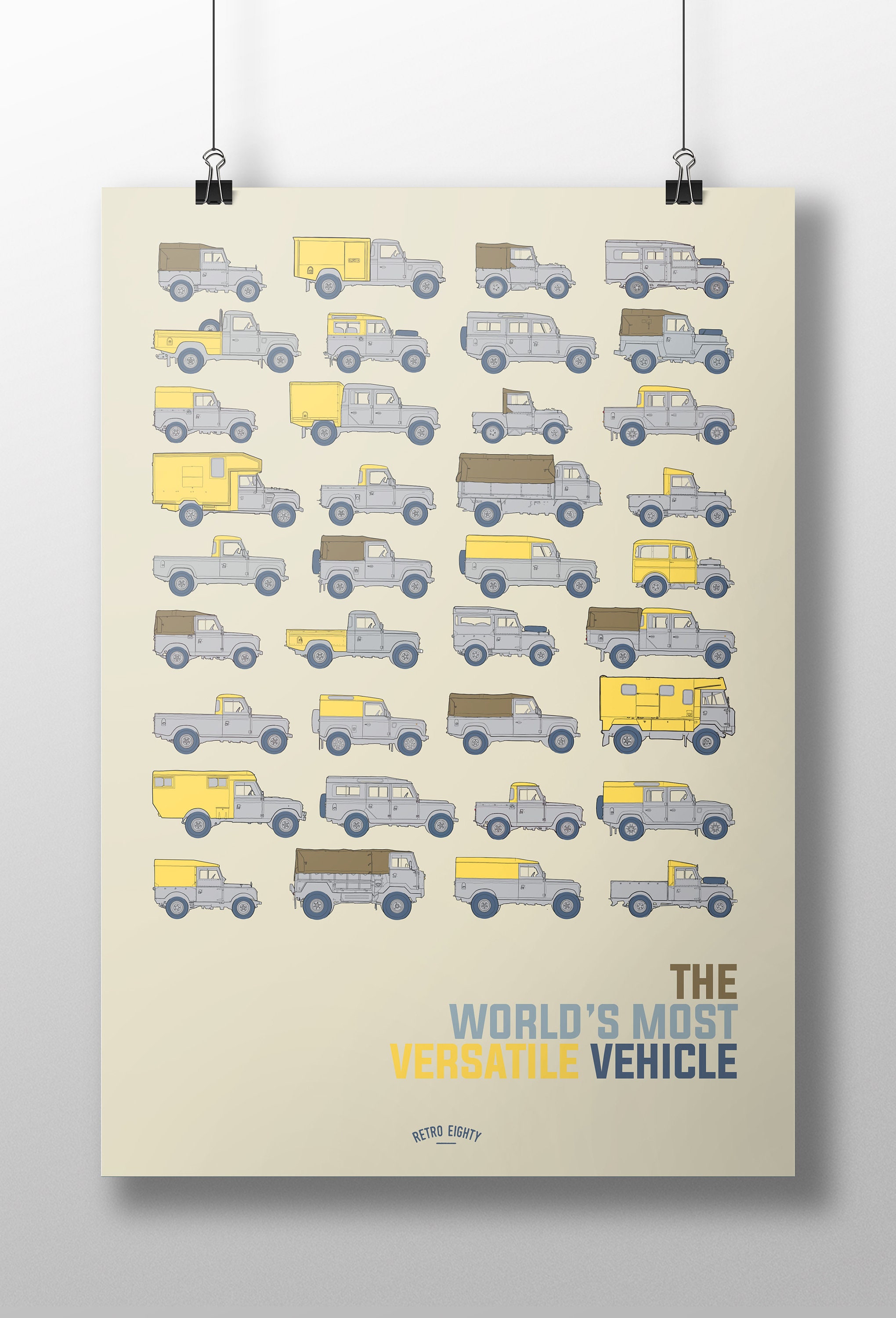 Classic British 4x4 'the World's Most Versatile Vehicle' Print - Etsy