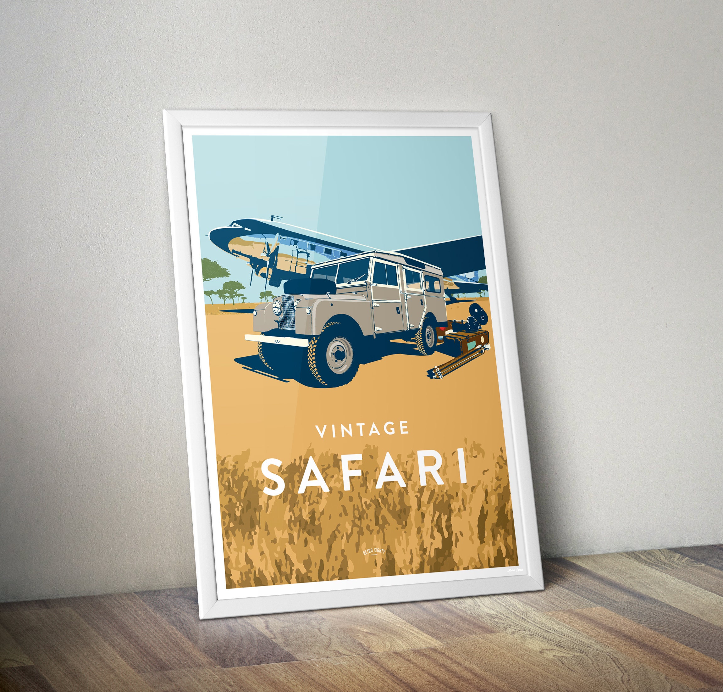 Vintage Safari - Travel Poster - Etsy