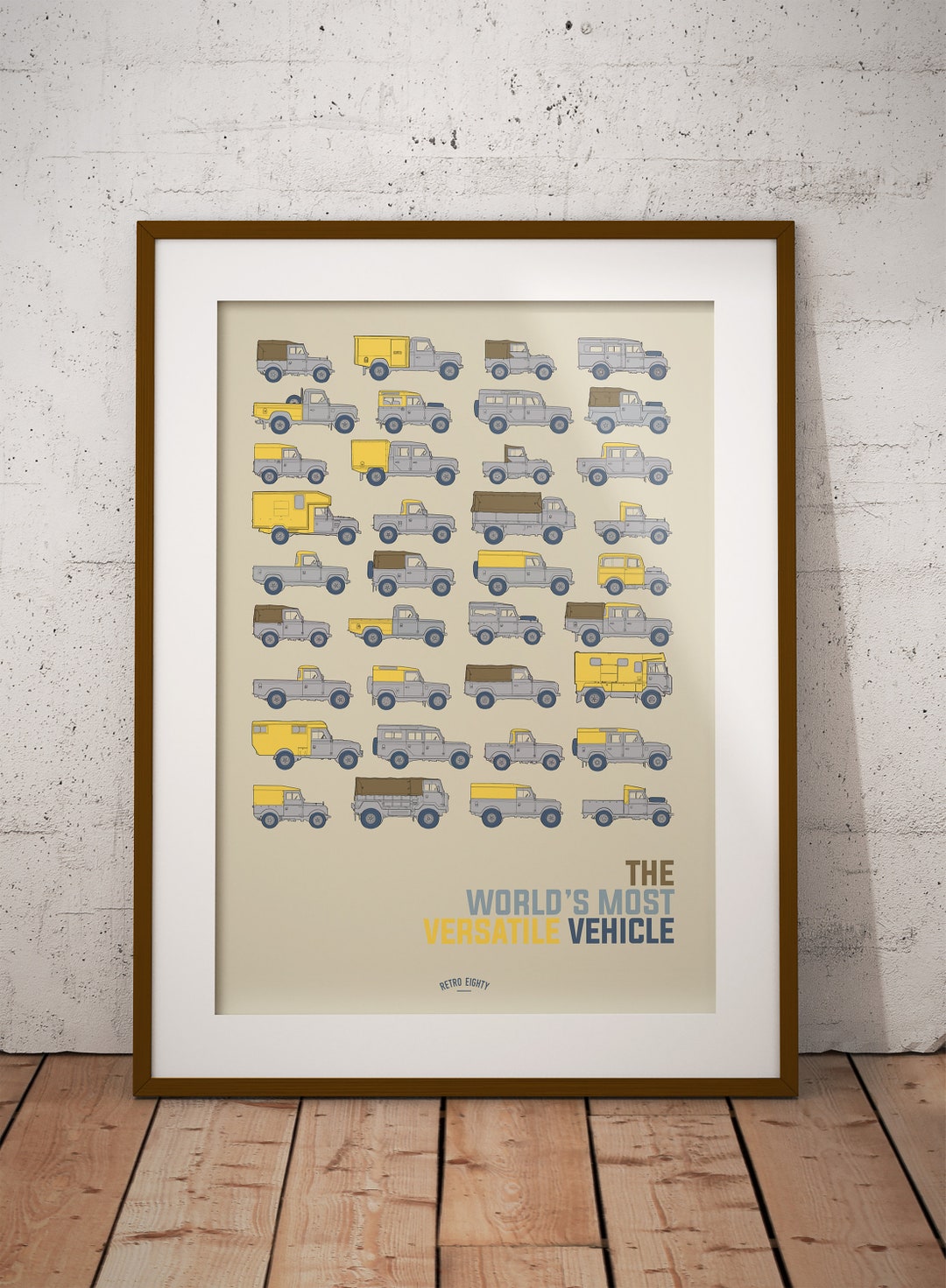 Classic British 4x4 'the World's Most Versatile Vehicle' Print - Etsy