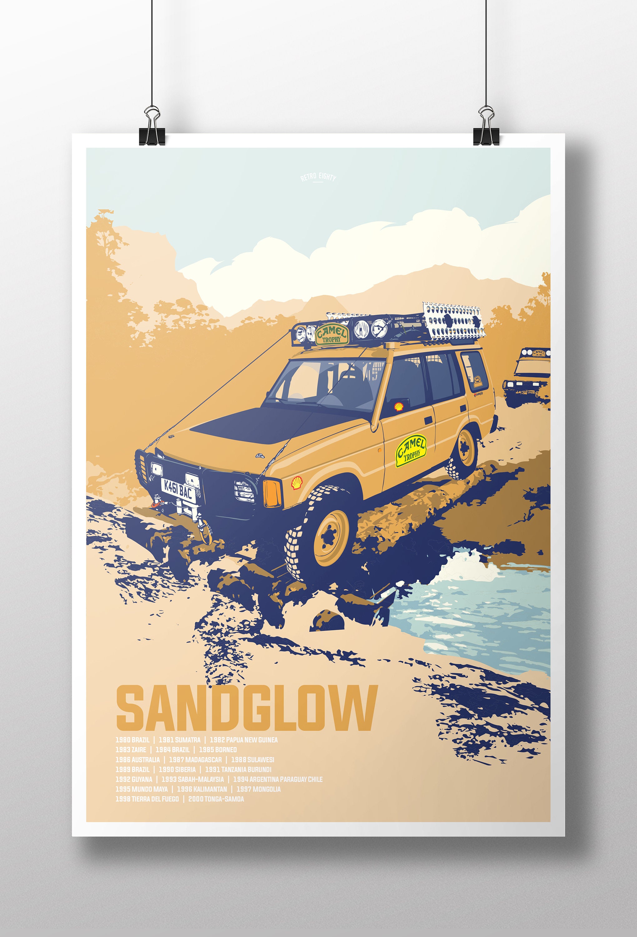 Sandglow Disco Camel Trophy Poster - Etsy