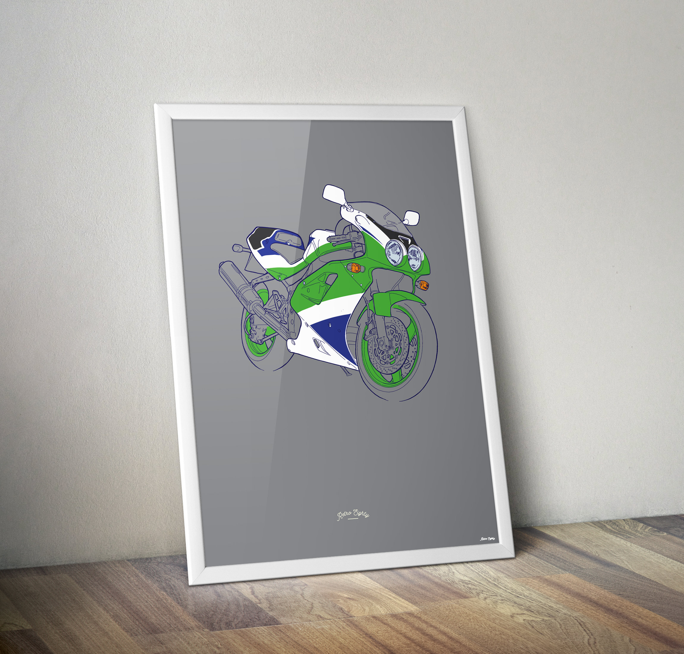 ZXR 750cc Superbike - Poster Print - Etsy