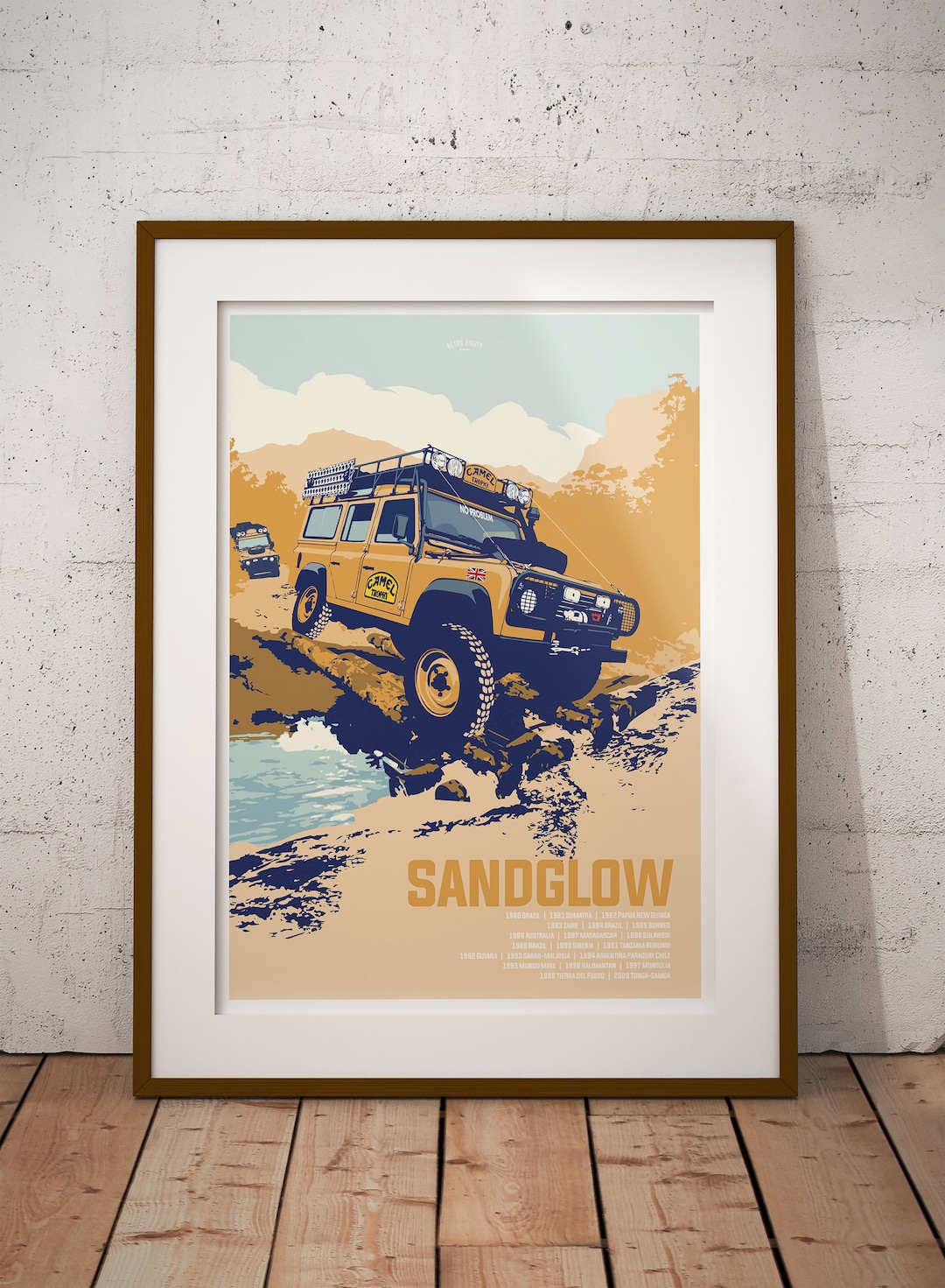 Sandglow Camel Trophy Poster - Etsy