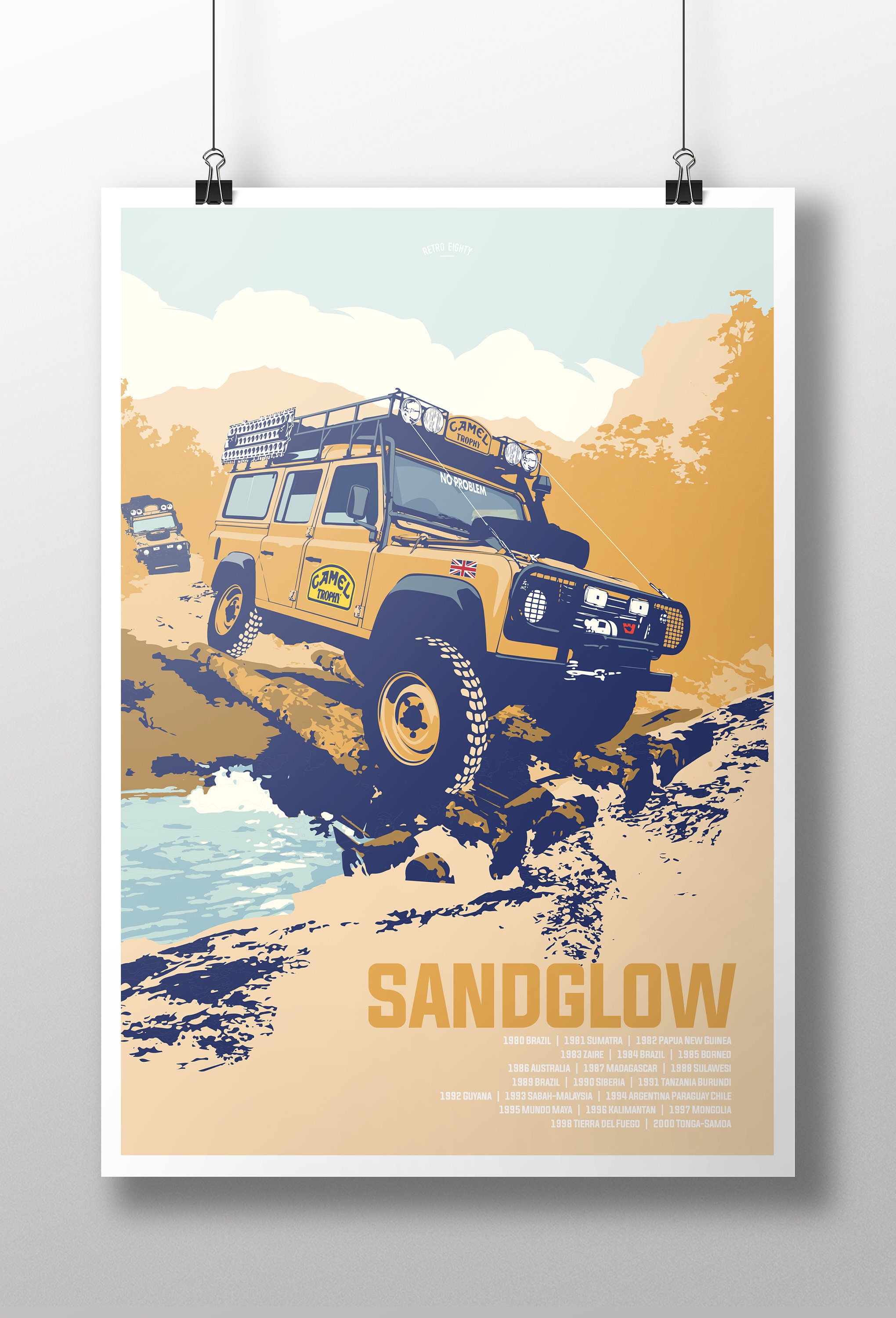 Sandglow Camel Trophy Poster - Etsy