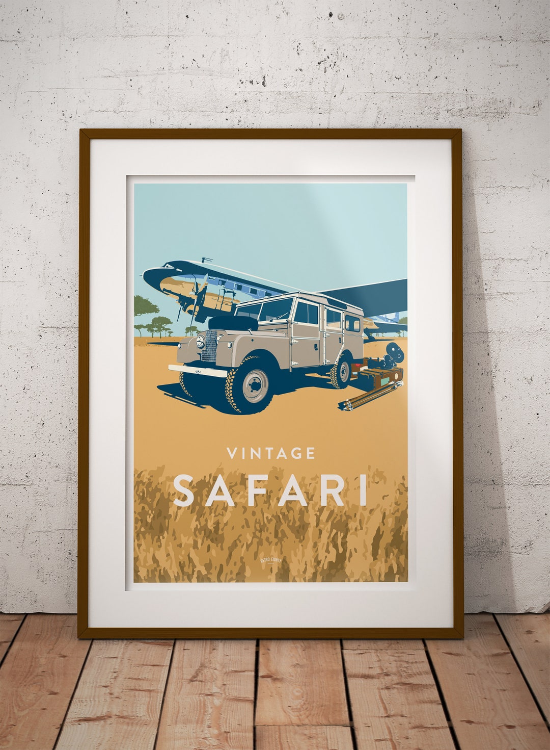 Vintage Safari - Travel Poster - Etsy
