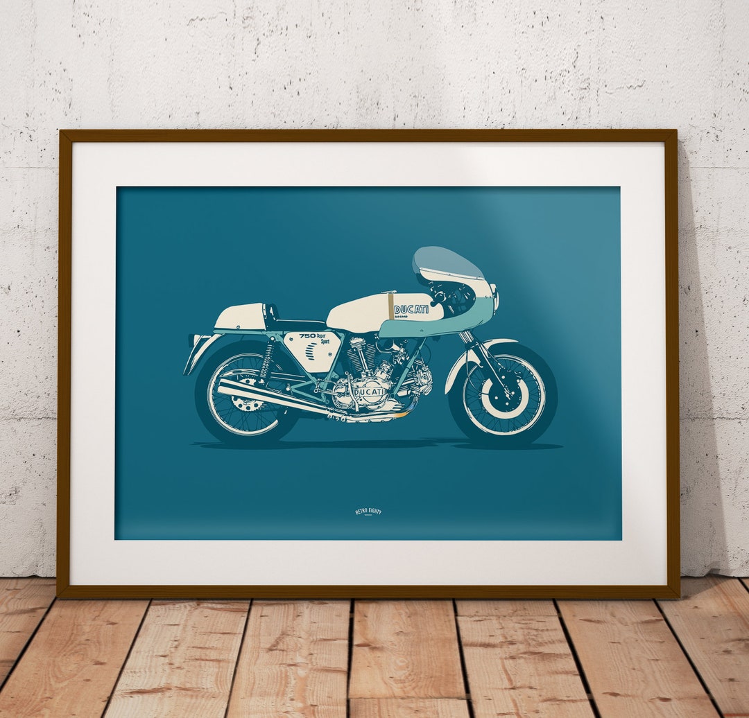 Ducati 750 Supersport - Poster Print - Etsy