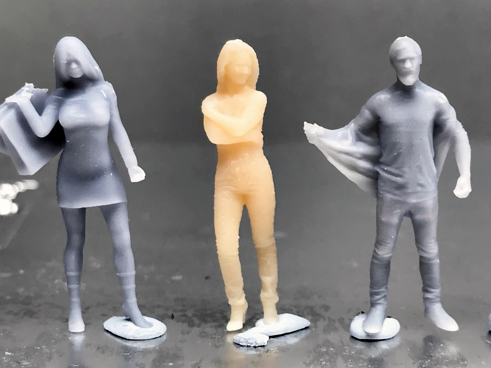 1:64 Scale Miniature People Resin / Unpainted Great for - Etsy Canada