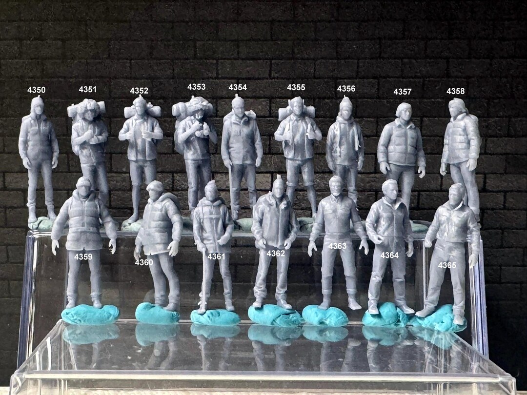 Double G 1:64 Miniature Human Figures - 3D Printed - Unpainted - Great ...