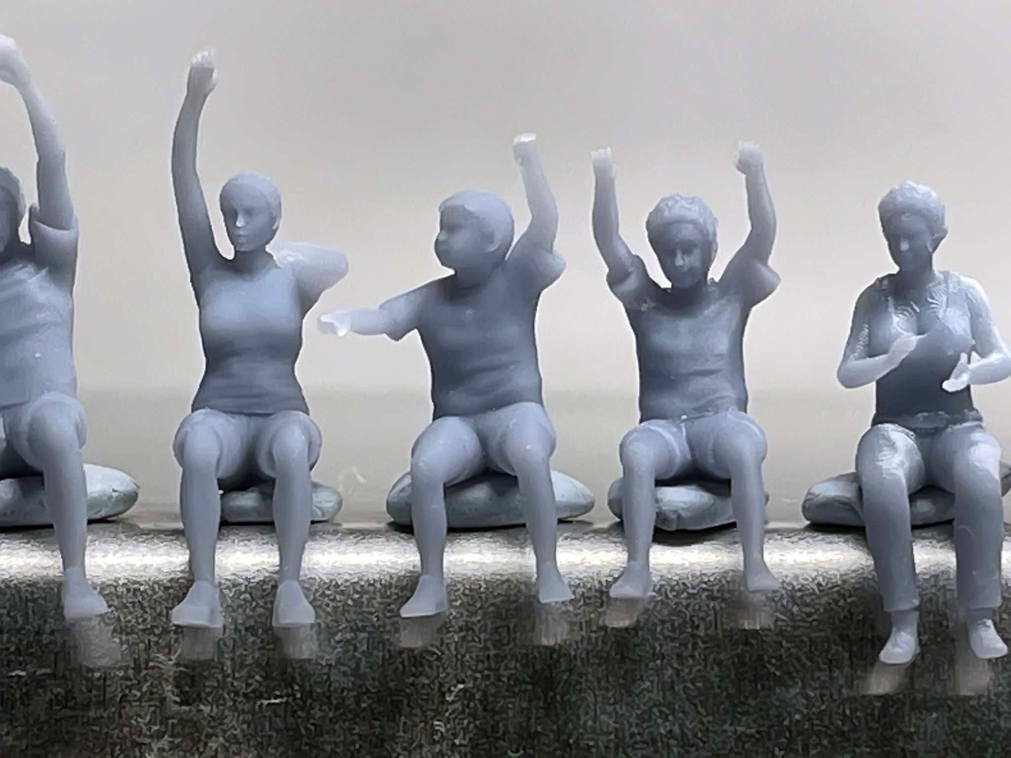 1:64 Miniature Human Figures Resin / Unpainted Great for - Etsy