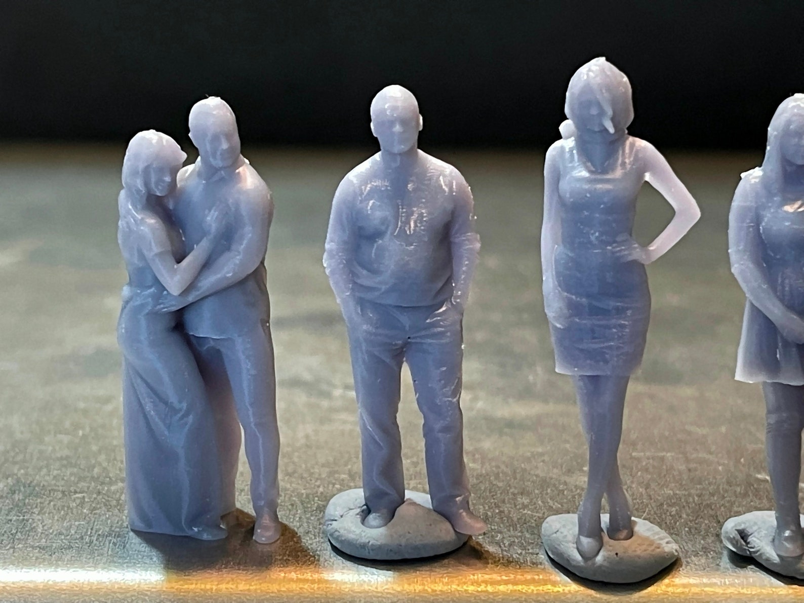 1:64 Miniature Human Figures Resin / Unpainted Great for Dioramas / Hot ...