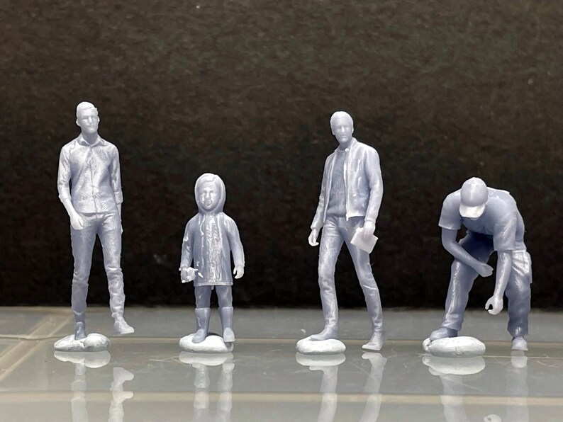 1:64 Miniature Human Figures Resin / Unpainted Great for - Etsy