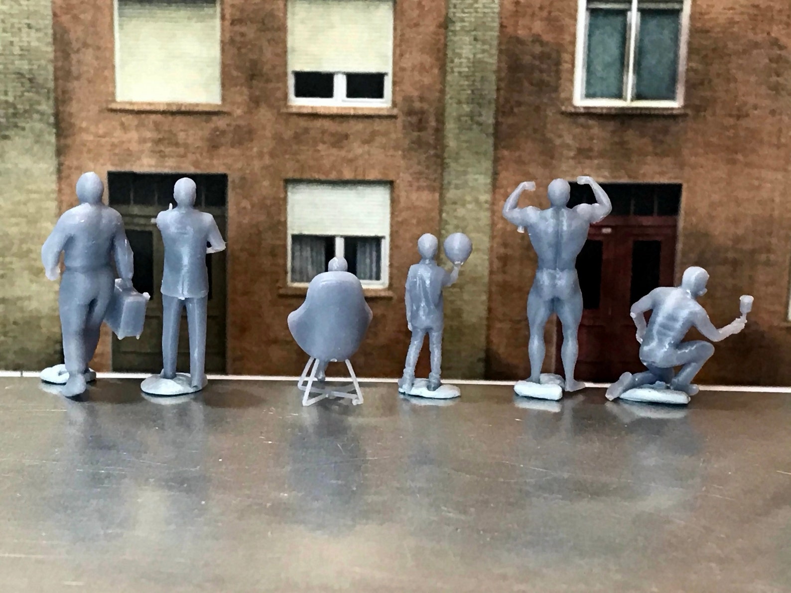 1:64 Scale Miniature People Resin / Unpainted Great for - Etsy