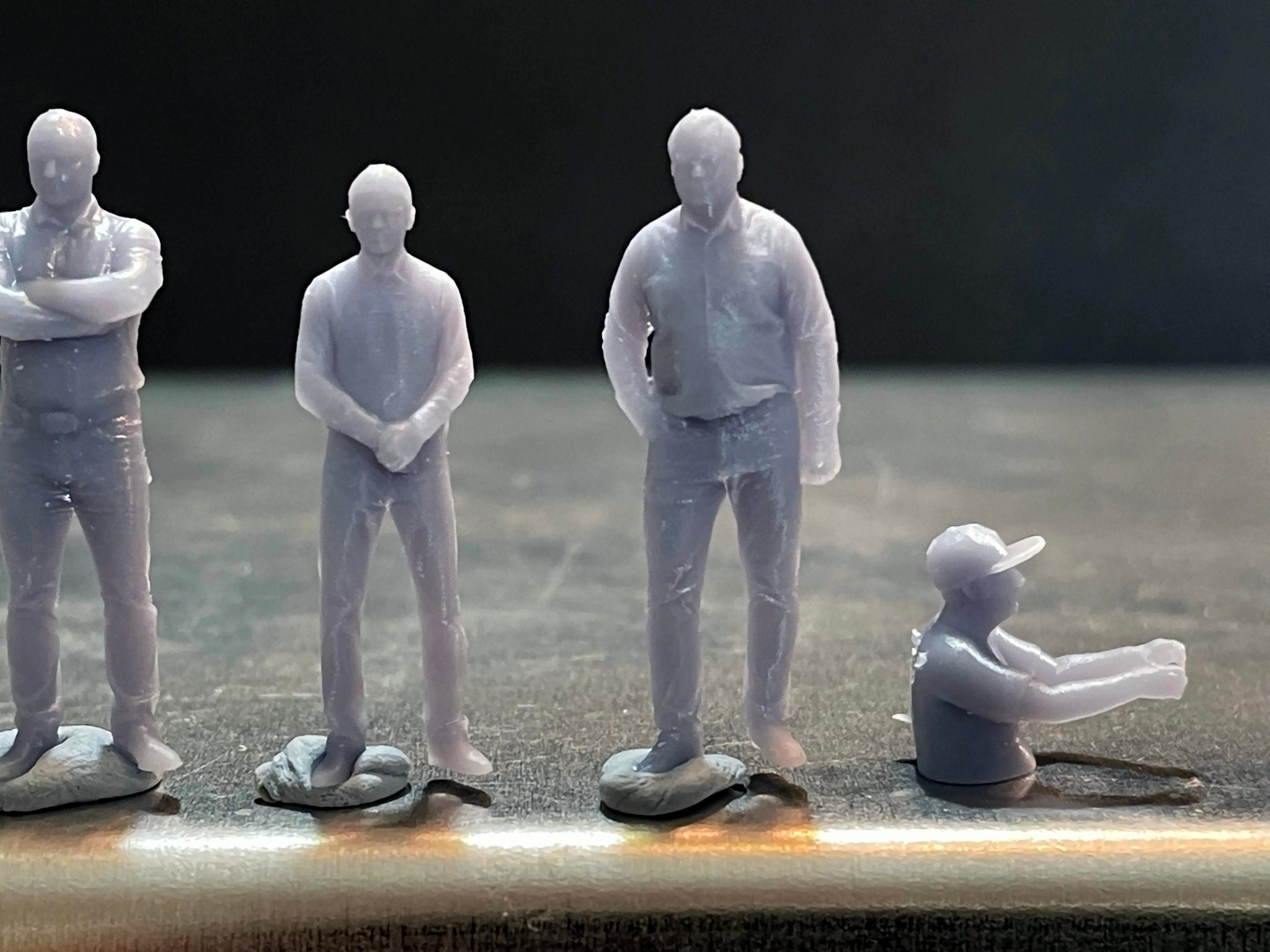 1:64 Miniature Human Figures Resin / Unpainted Great for - Etsy