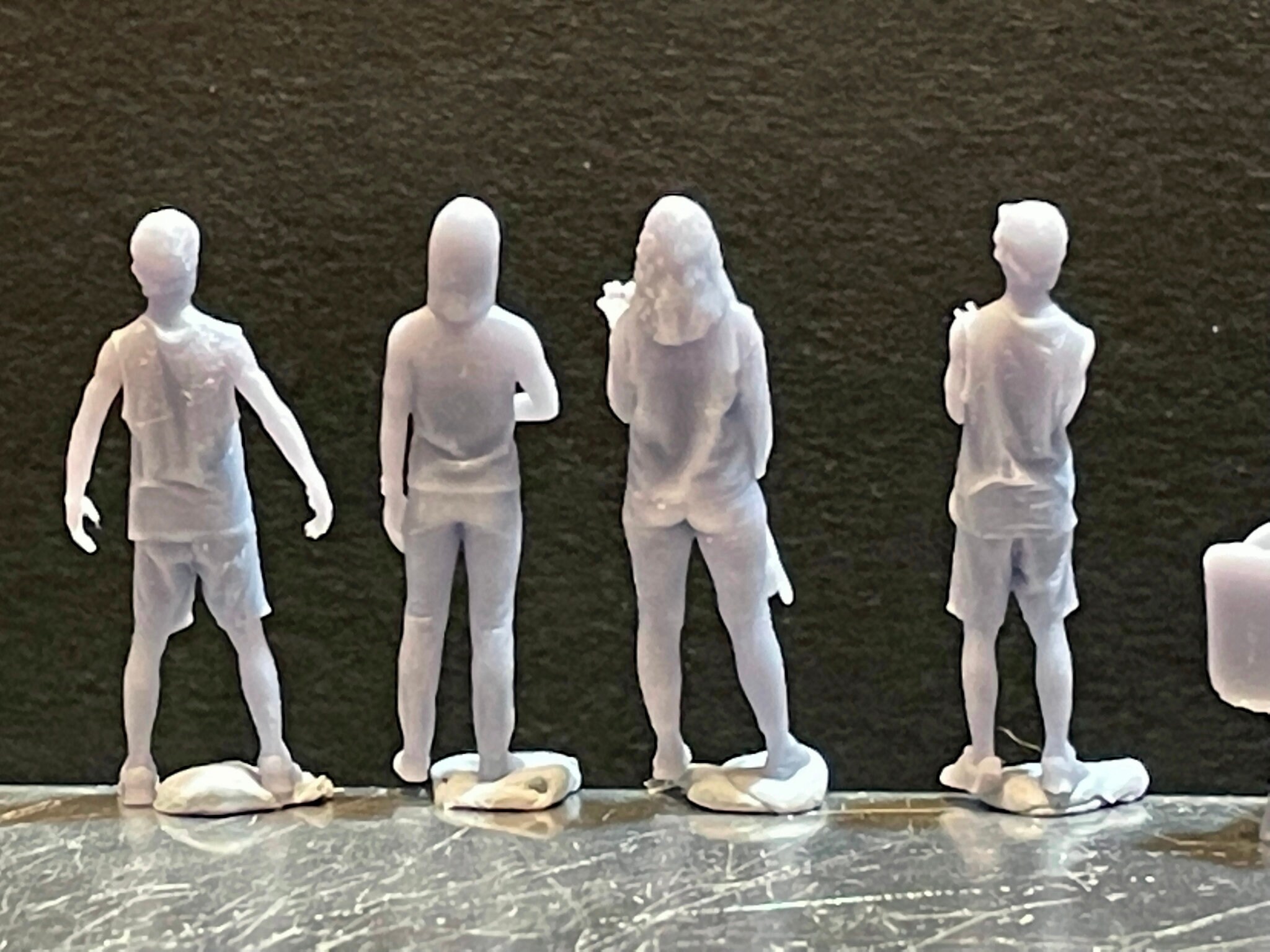 1:64 Miniature Human Figures Resin / Unpainted Great for - Etsy