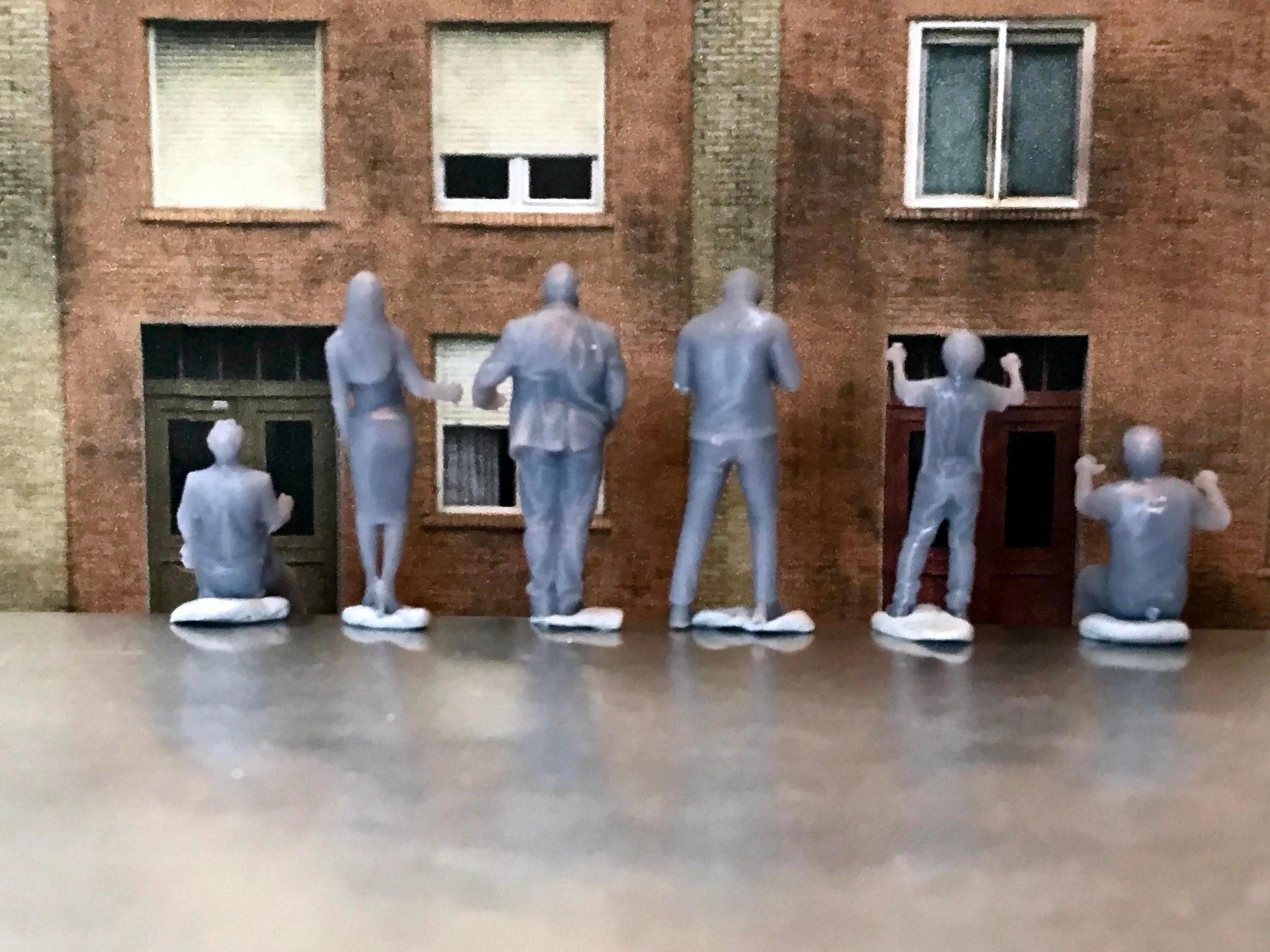 01:64 Maßstab Miniatur Menschen Harz / unlackiert ideal | Etsy