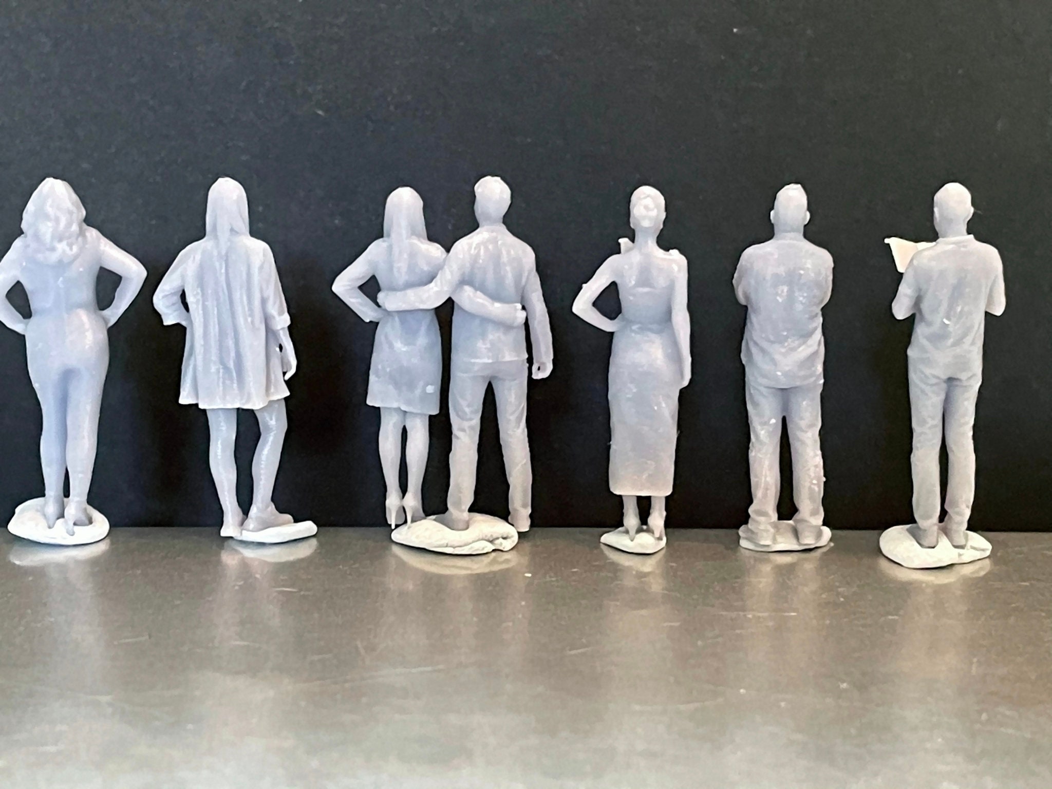 1:64 Miniature Human Figures Resin / Unpainted Great for - Etsy