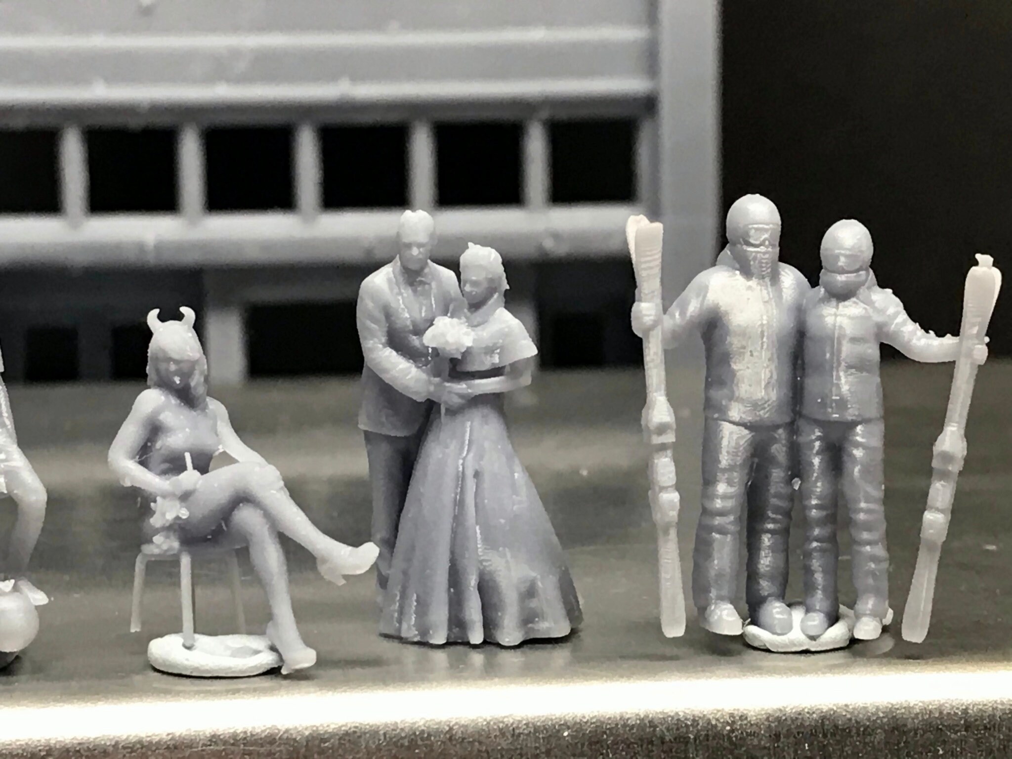 01:64 Maßstab Miniatur Menschen Harz / unlackiert ideal | Etsy