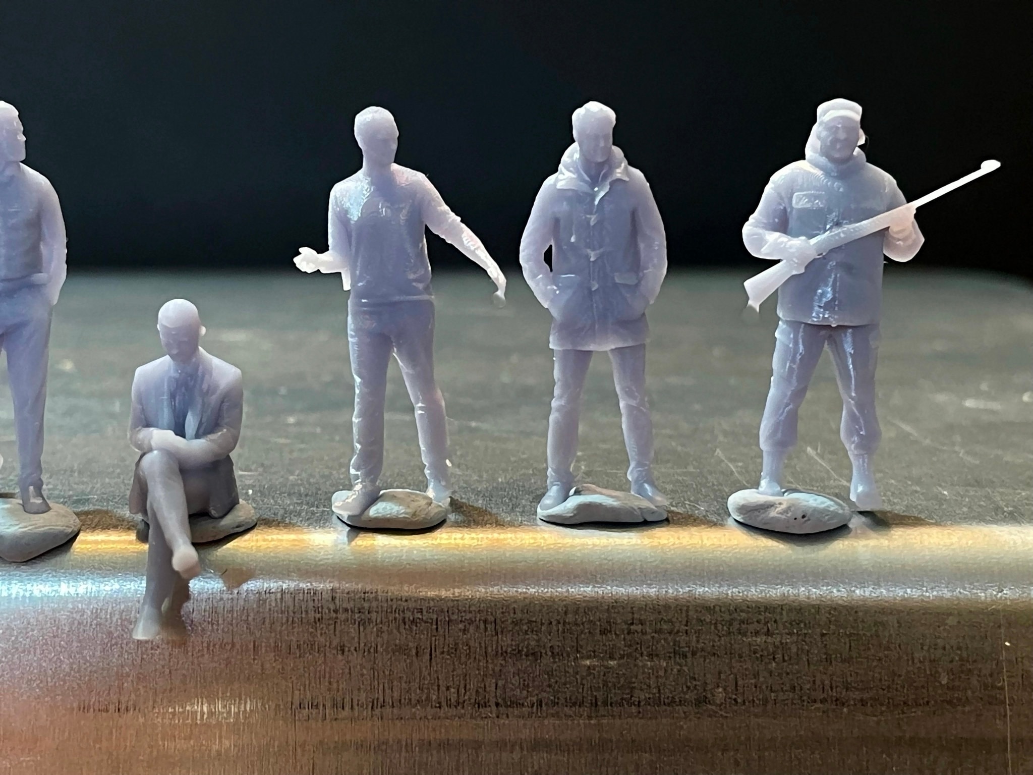 1:64 Miniature Human Figures Resin / Unpainted Great for - Etsy