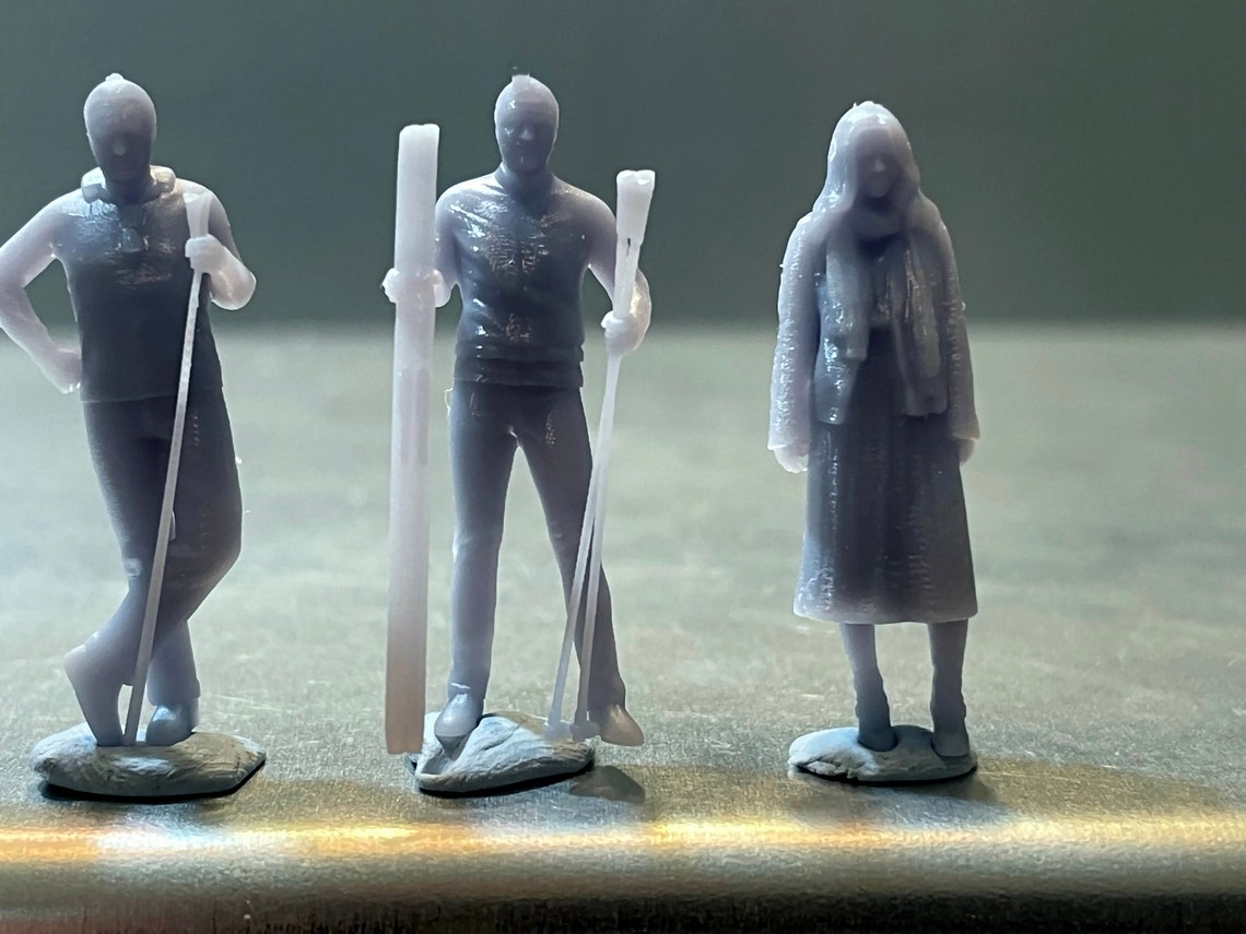 1:64 Miniature Human Figures Resin / Unpainted Great for - Etsy